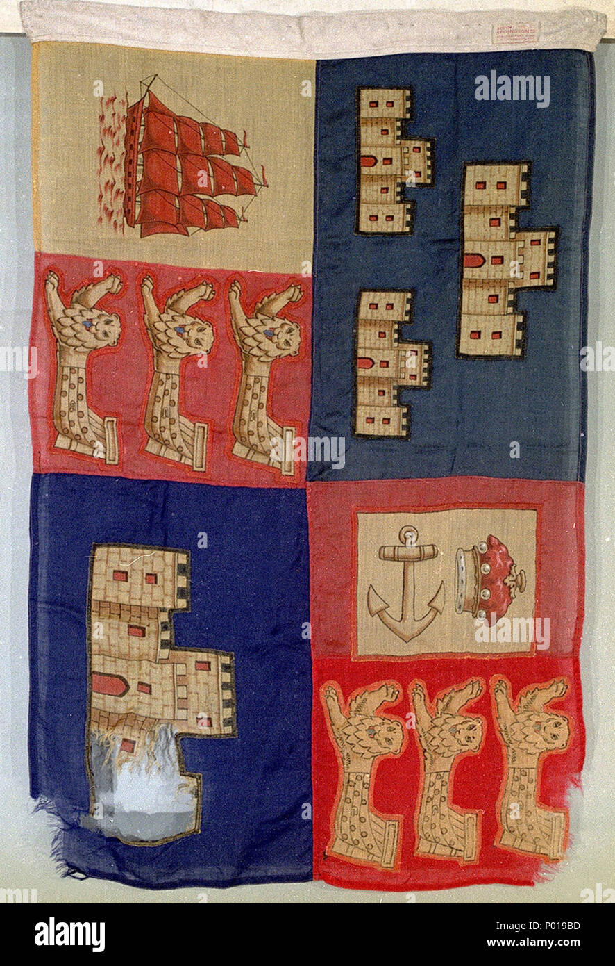 . English: Standard of the Lord Warden of the Cinque Ports The standard ...