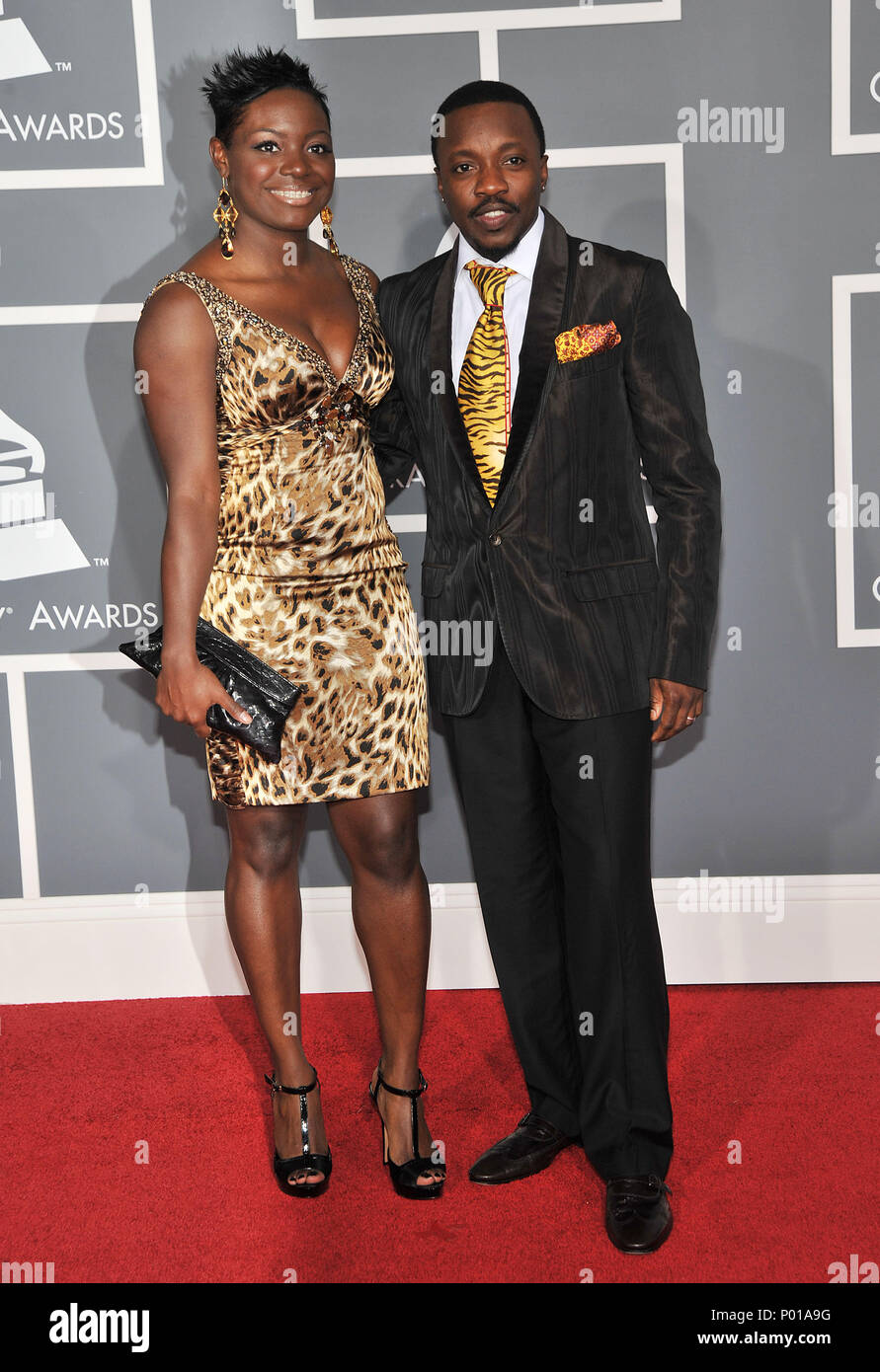 Anthony Hamilton & Tarsha Hamilton- 51th Grammy Awards 2009 at the ...