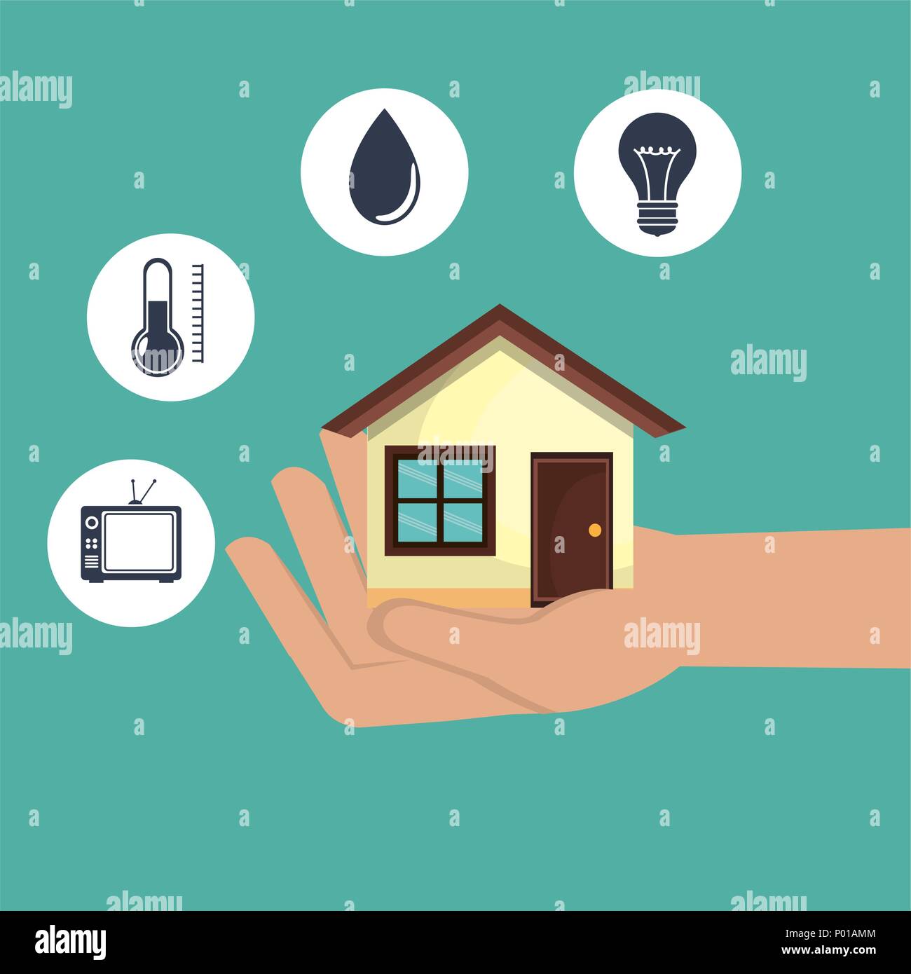 smart home technology set icons Stock Vector Image & Art - Alamy