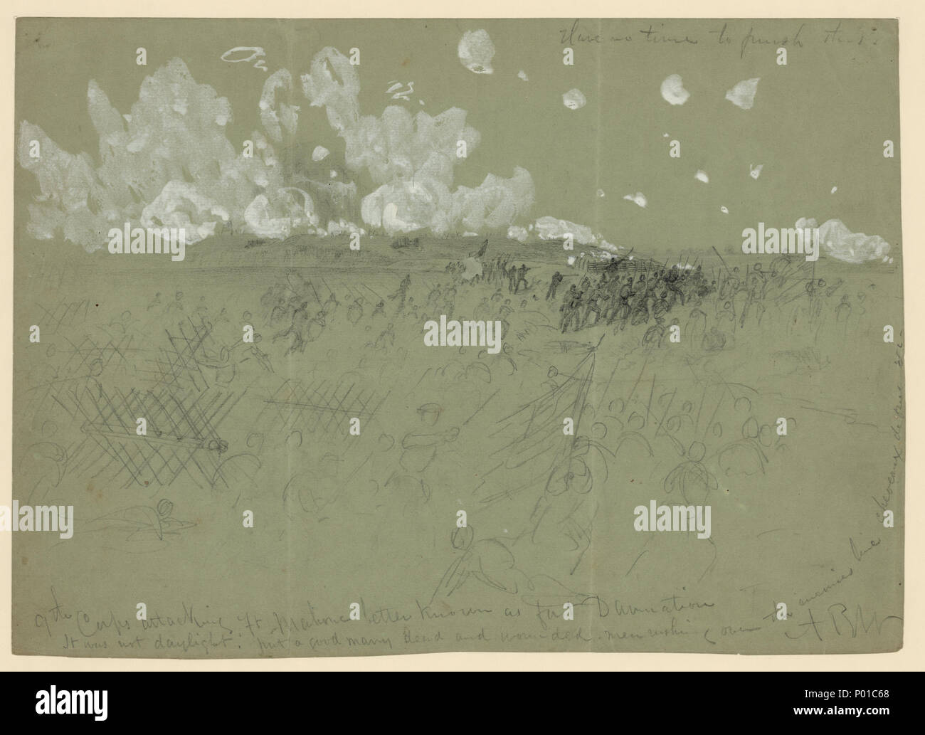 . English: Title: 9th Corps attacking Ft. Mahone better known as Fort ...