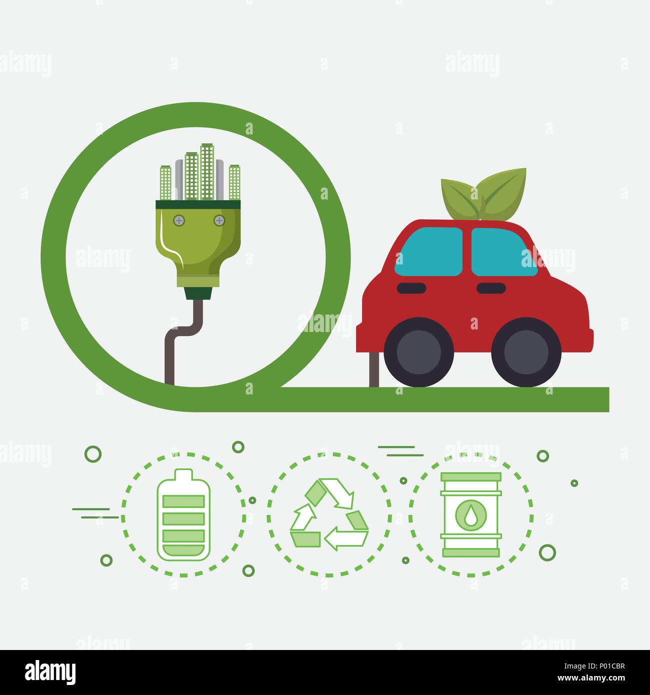ecology car vehicle icons Stock Vector Image & Art - Alamy