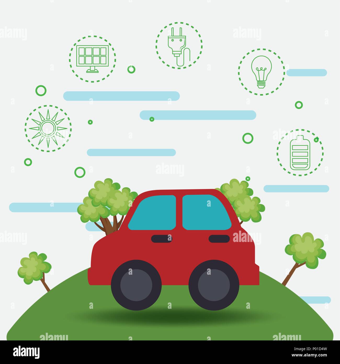 ecology car vehicle icons Stock Vector Image & Art - Alamy