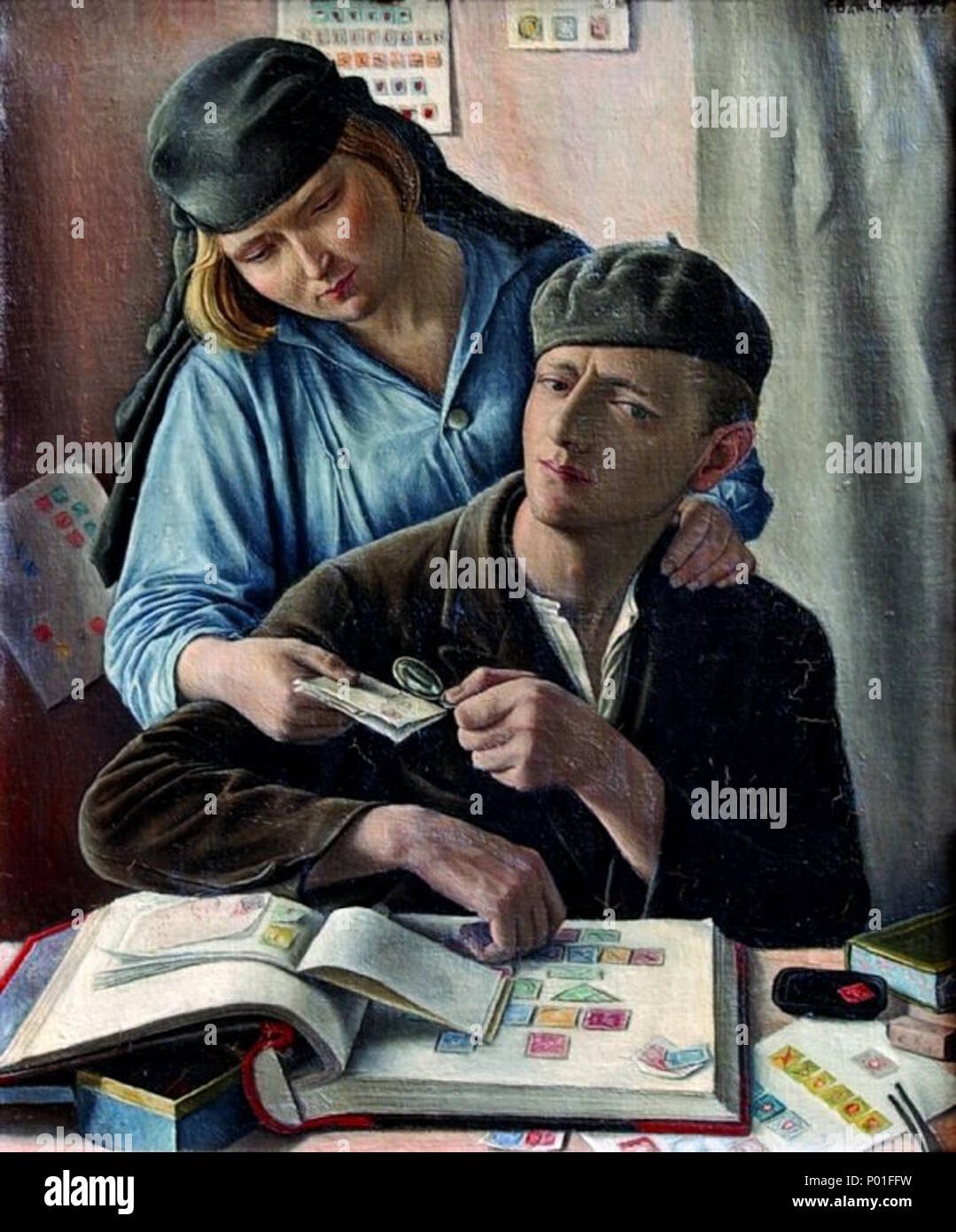 1 François Barraud - Le Philateliste Stock Photo - Alamy