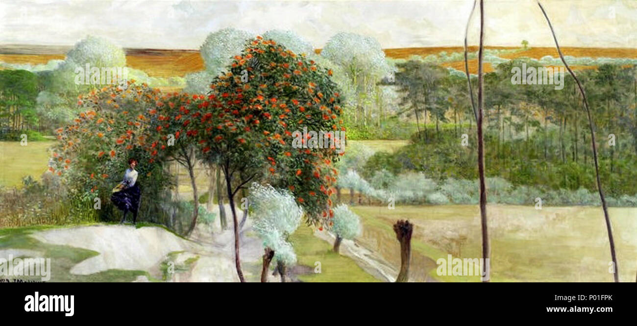 . Landscape with rowan trees. 1909 1 Malczewski Landscape with rowan ...