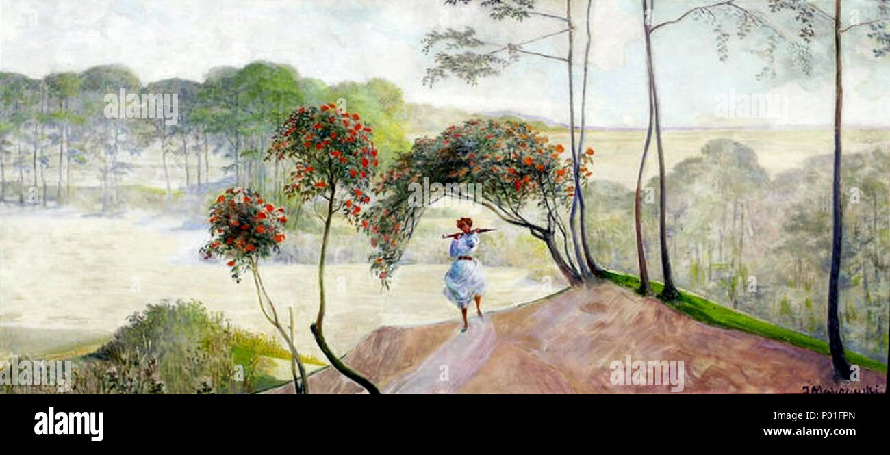 . Landscape with rowan trees. 1909 1 Malczewski Landscape with rowan ...