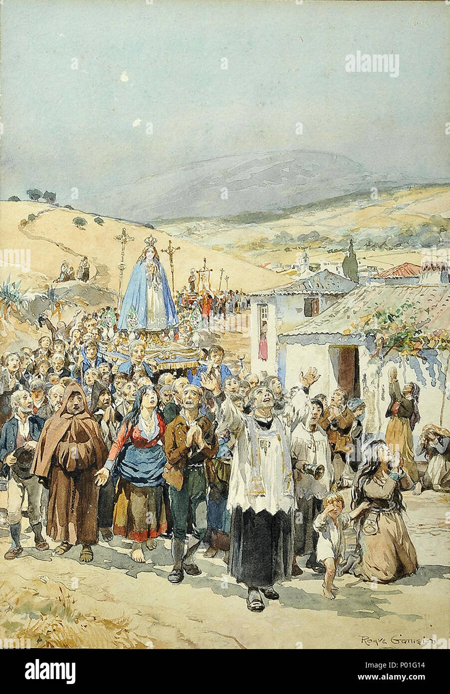 6 Procissão - Alfredo Roque Gameiro Stock Photo - Alamy