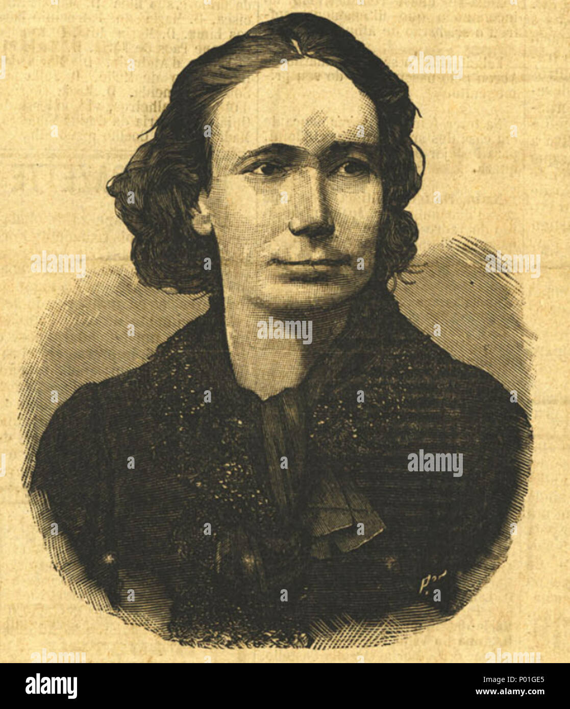 . English: Louise Michel (1830-1905), French anarchist. Português ...