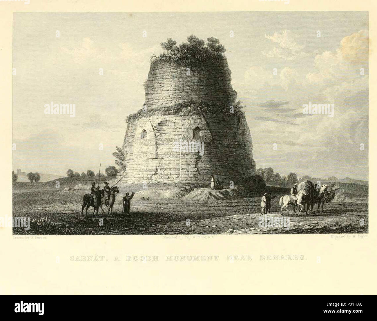 Sarnat, a Boodh Monument near Benares, from vol. 3 of 'The Indian ...
