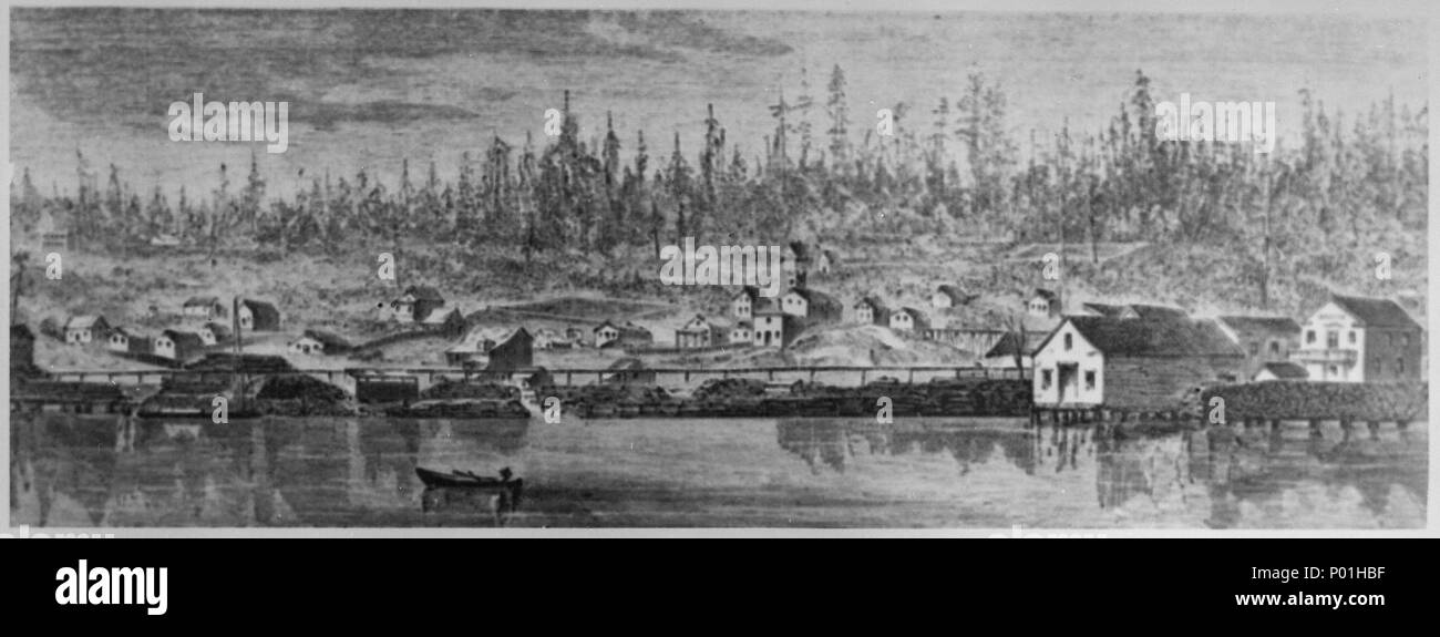 Seattle, Washington Territory., ca. 09-1870 Stock Photo - Alamy