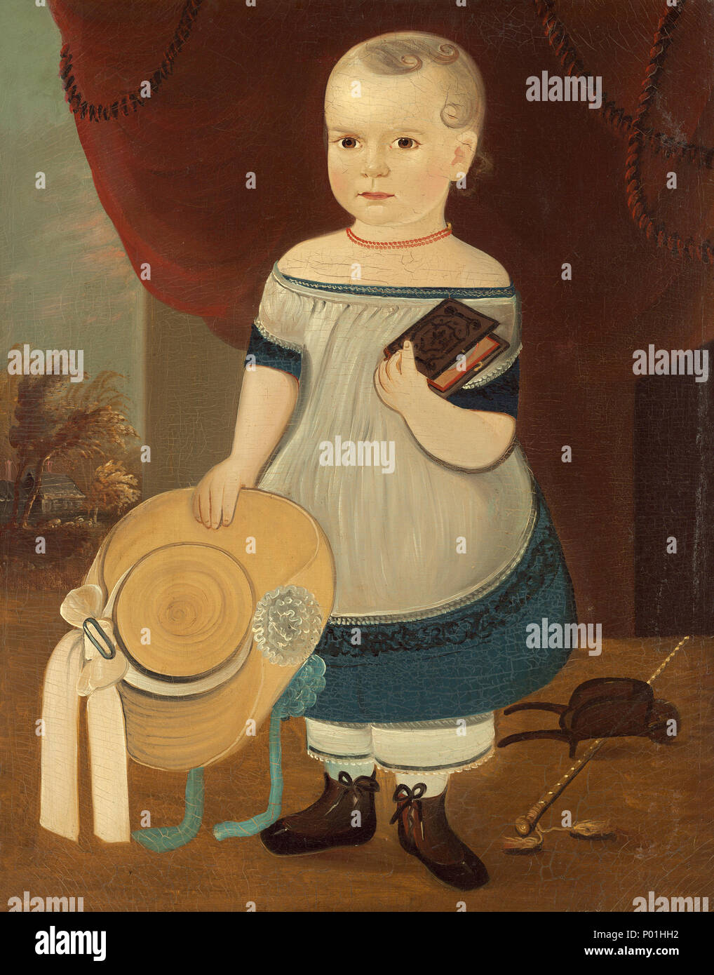 William Matthew Prior (American, 1806 - 1873 ), Child with Straw Hat, c ...