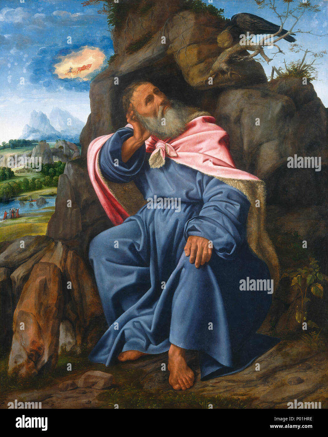 Giovanni Girolamo Savoldo (Italian, c. 1480 - 1548 or after ), Elijah ...