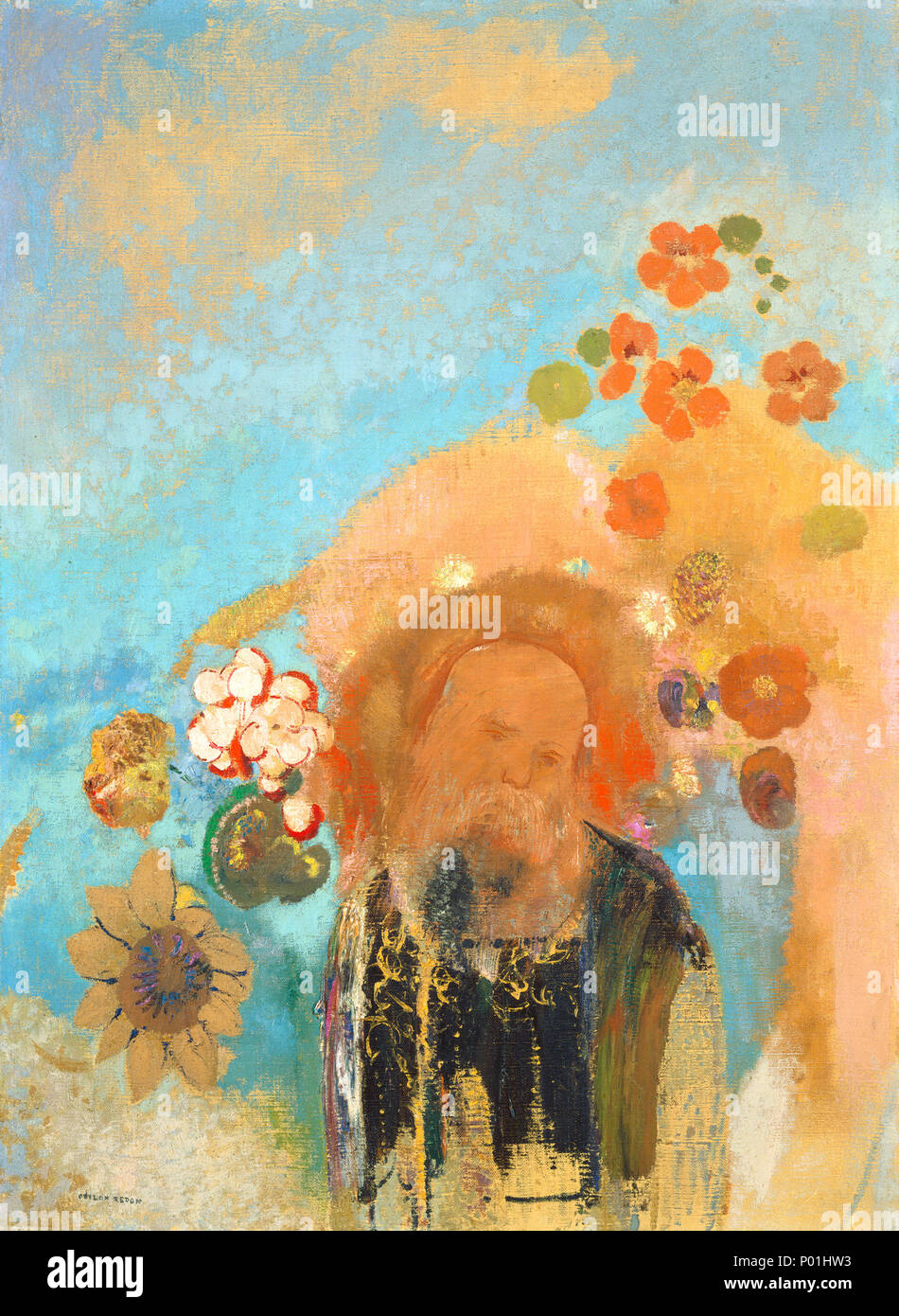 Odilon Redon, Evocation of Roussel, French, 1840 - 1916, c. 1912, oil ...