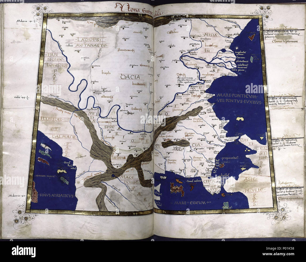 . English: The 9th European Map (Nona Europae Tabula), depicting the ...