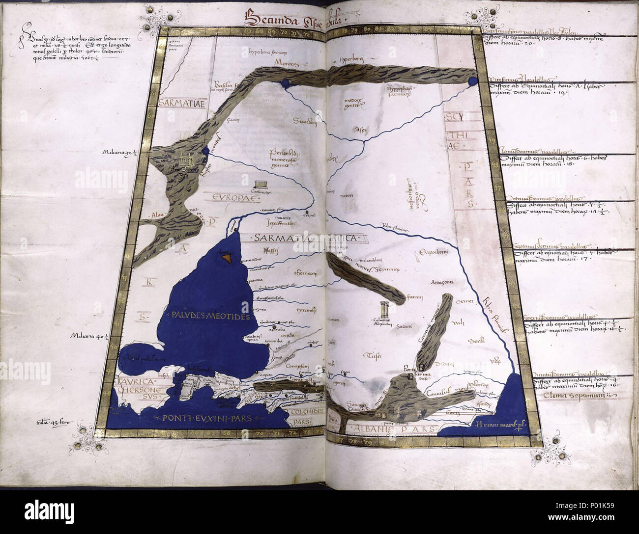 . The 2nd Asian Map (Secunda Asiae Tabula), depicting Asiatic Sarmatia ...