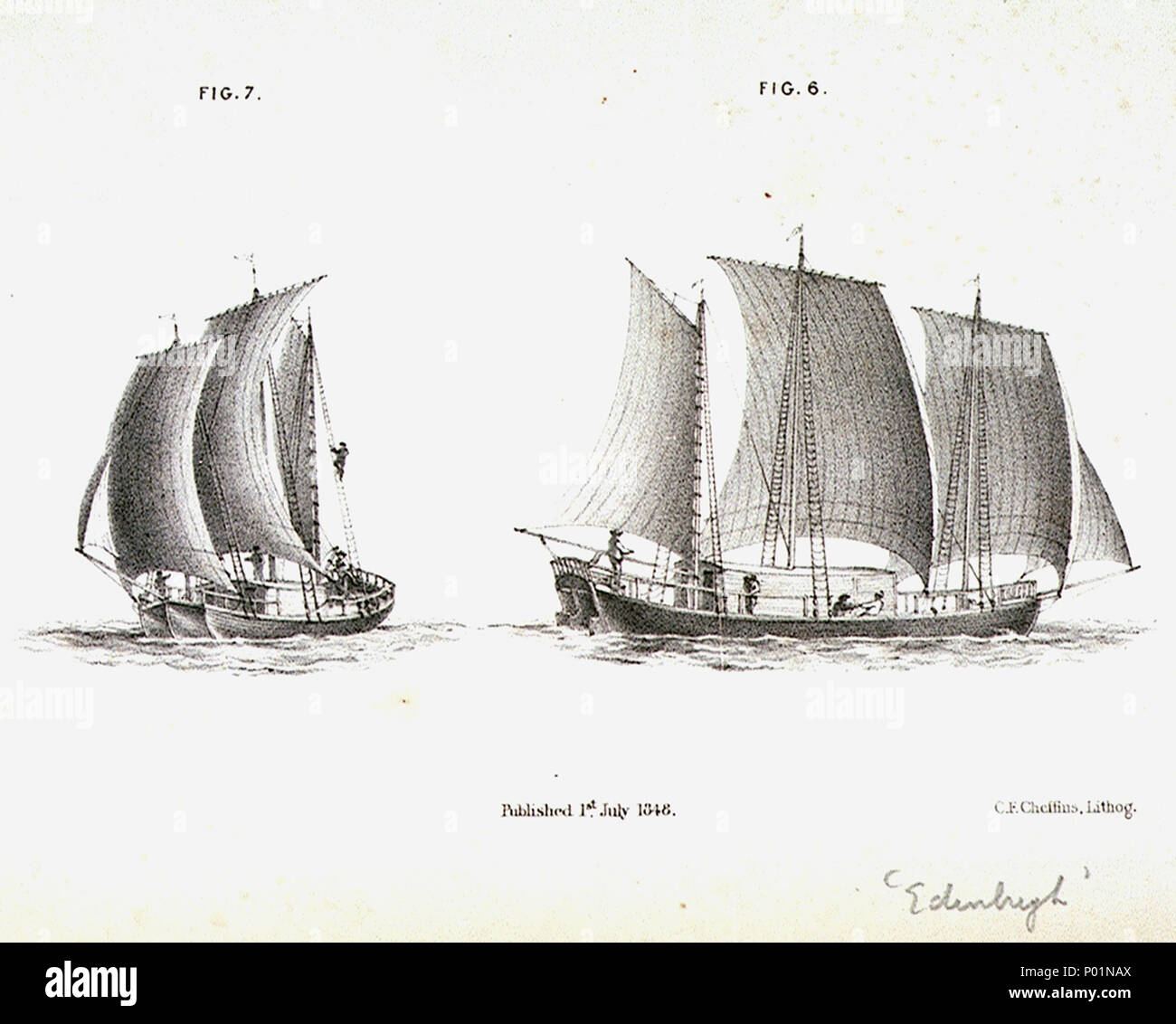 . English: 'Edinburgh' Fig 6 and Fig 7 The triple-hull experimental ...