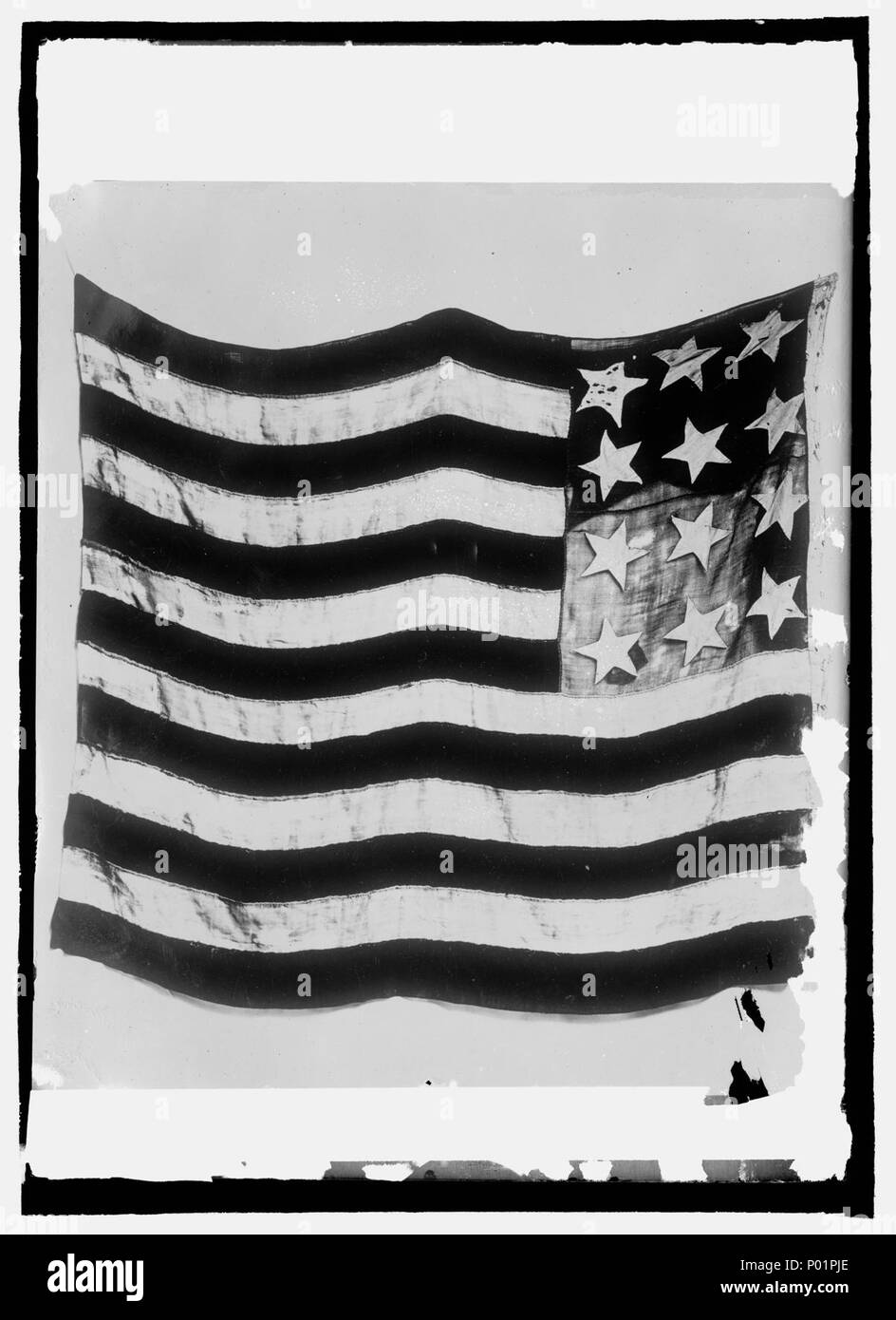 Starry Flag of Jno. Paul Jones, the oldest U.S. Flag in existence Stock ...