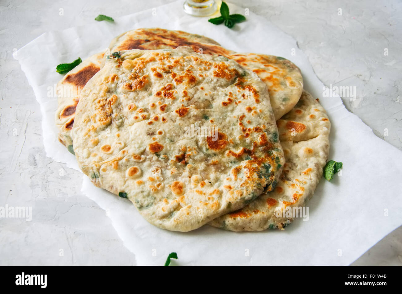 Popular indian food aloo paratha hi-res stock photography and images ...