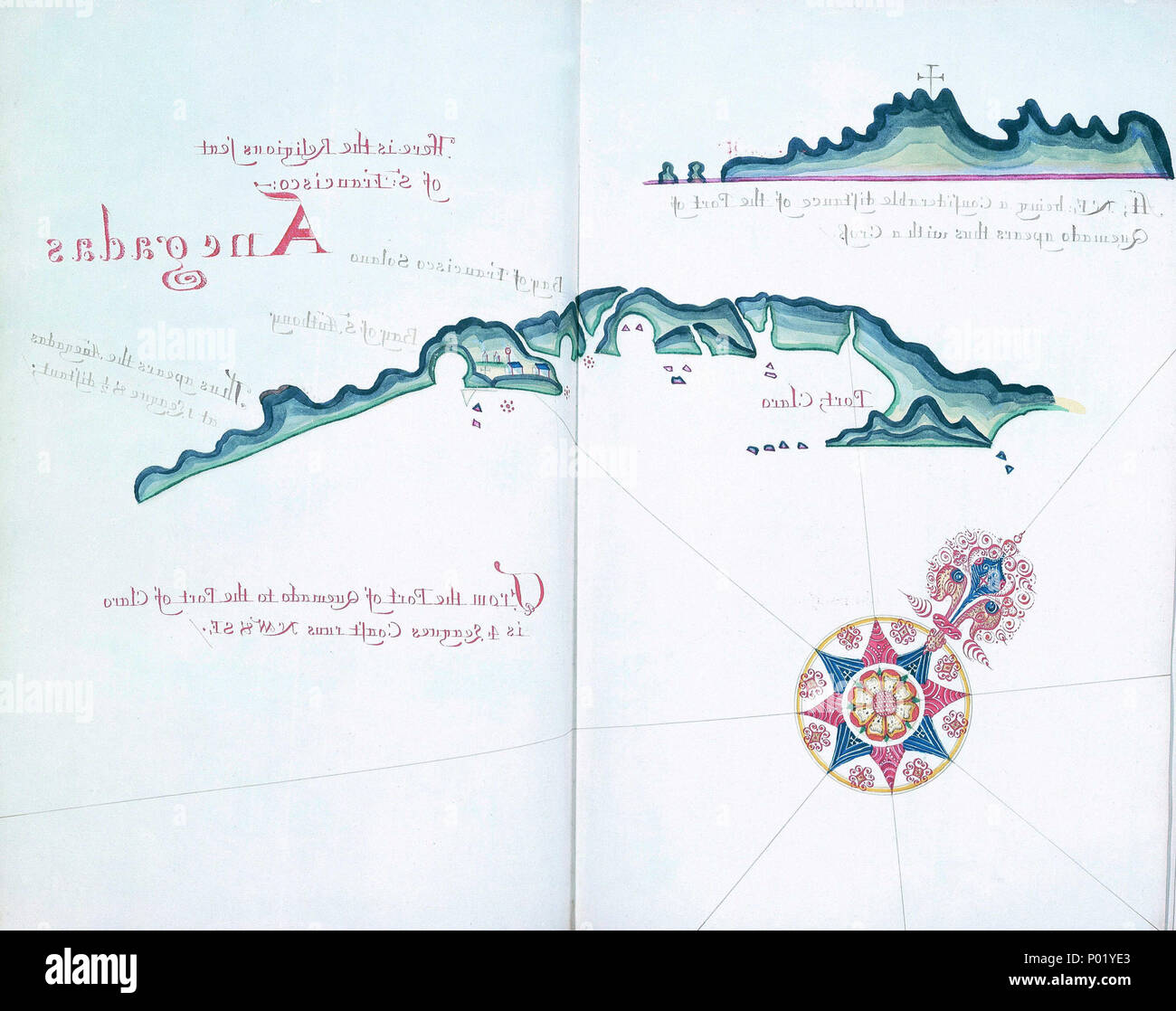 . English: 'A Waggoner of the South Sea describing the sea coast from ...