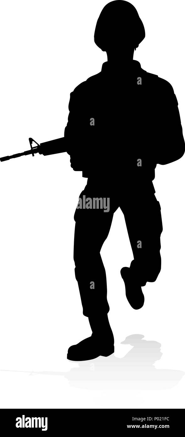 Military men running Cut Out Stock Images & Pictures - Alamy