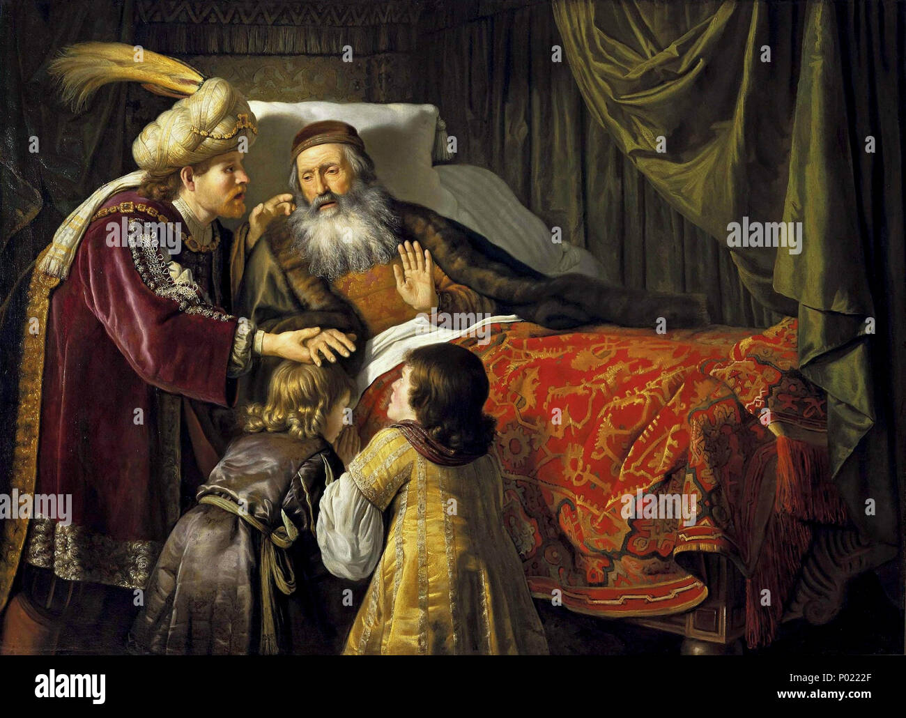 Jacob blessing sons hi-res stock photography and images - Alamy