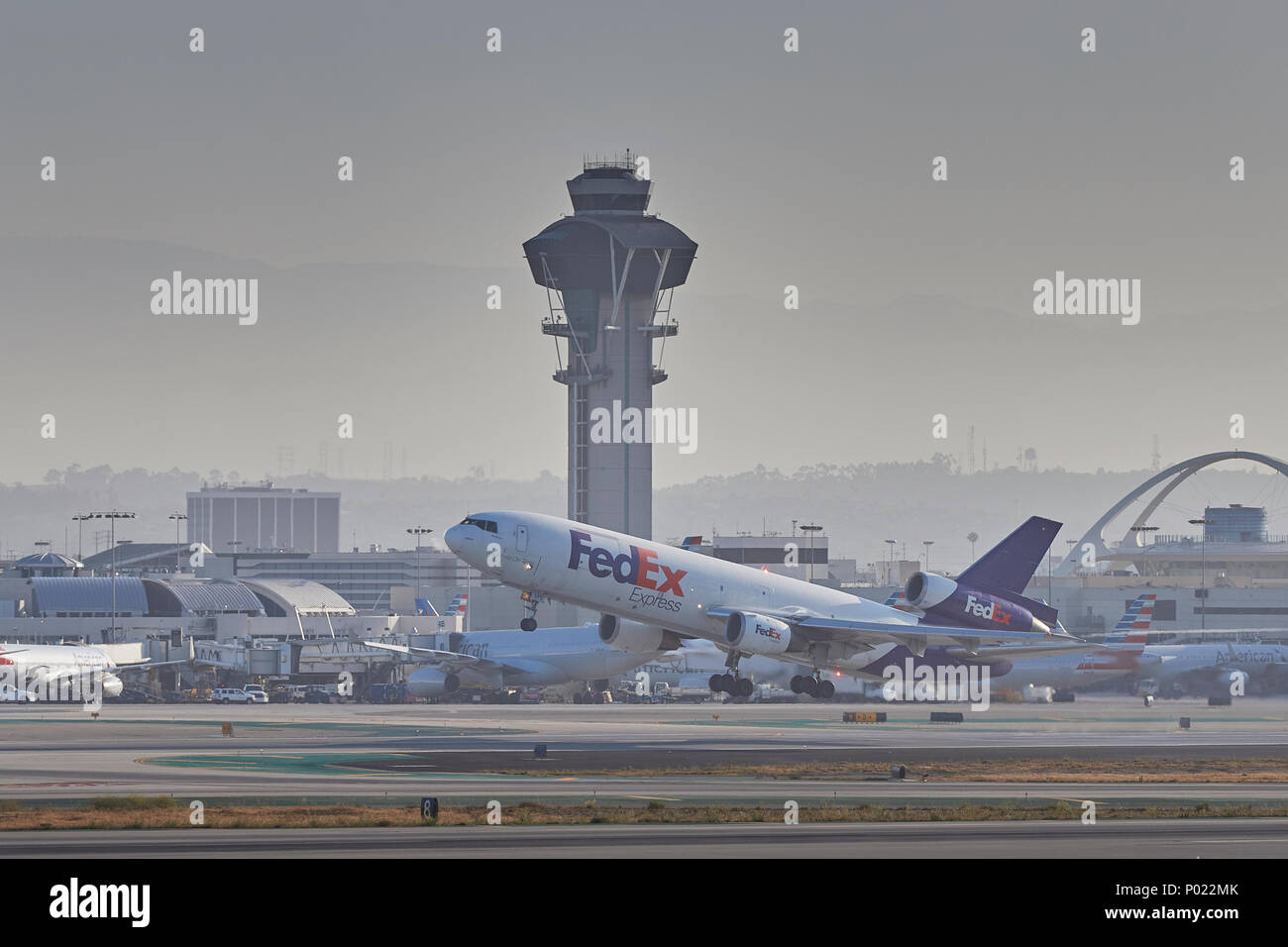 FedEx Express MD-11 Cargo Plane Taking Off From Los Angeles ...