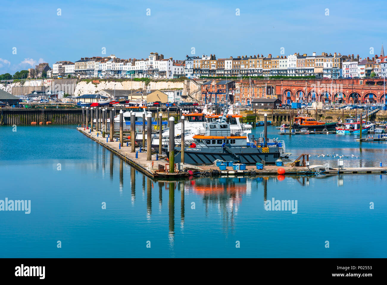 RAMSGATE, KENT, UK - JUNE 03, 2018: Ramsgate’s Royal Harbour Marina ...