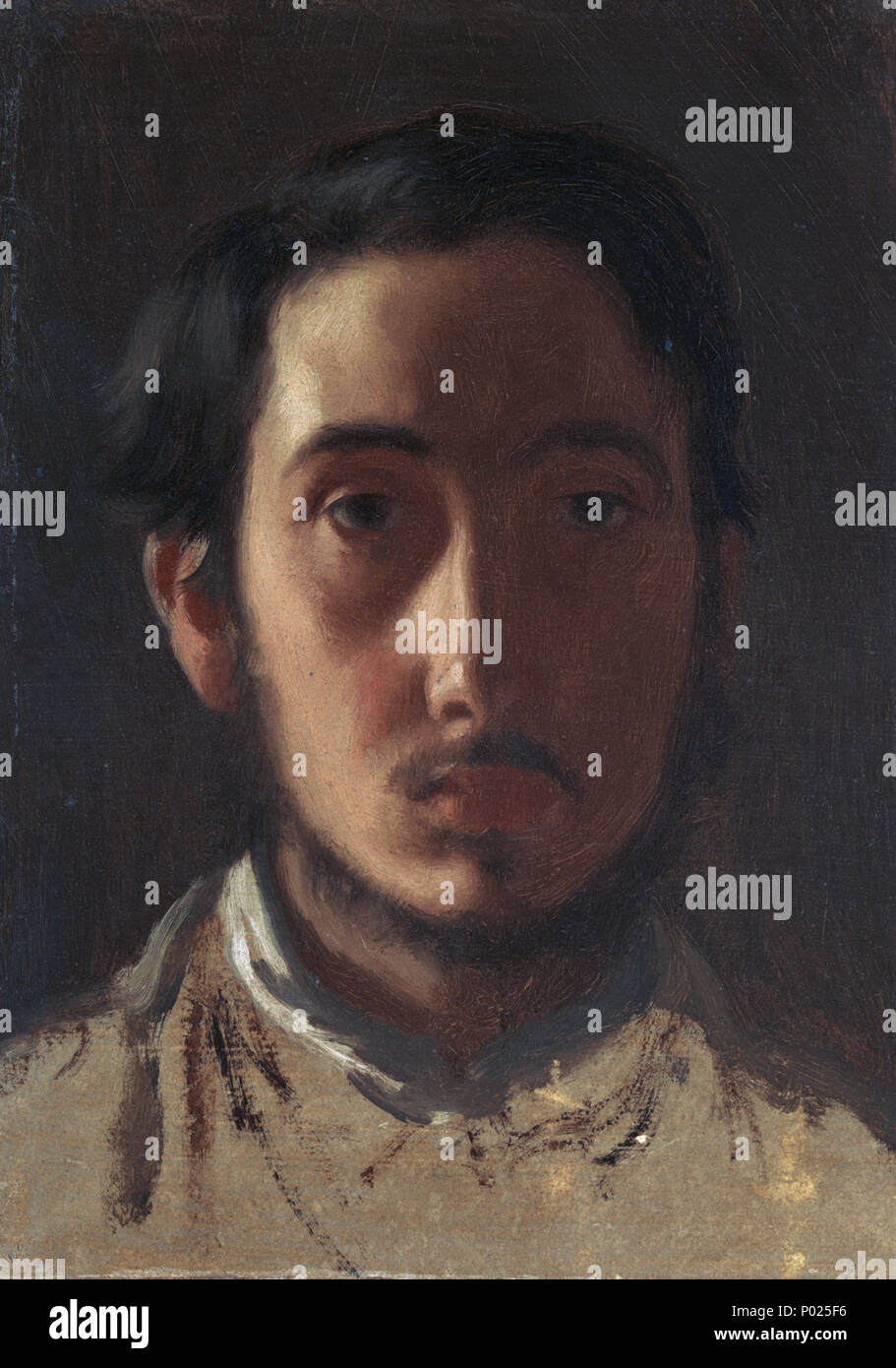 . Self-portrait Edgar Degas . circa 1857 3 Edgar Degas - Self-portrait ...