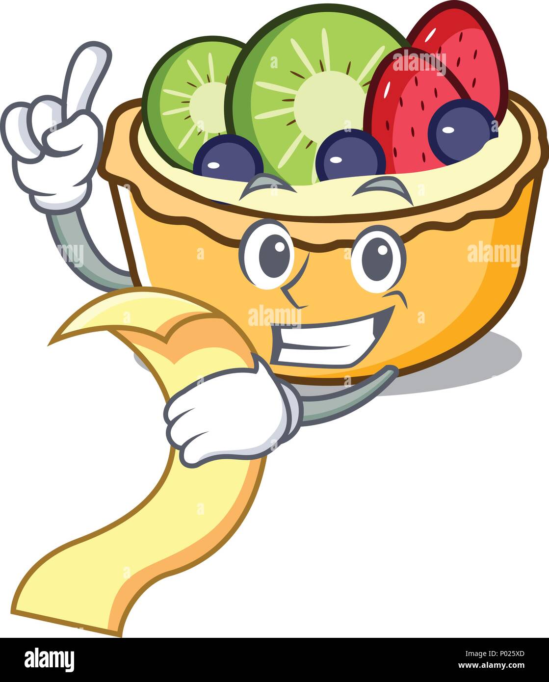 With menu fruit tart mascot cartoon Stock Vector Image & Art - Alamy