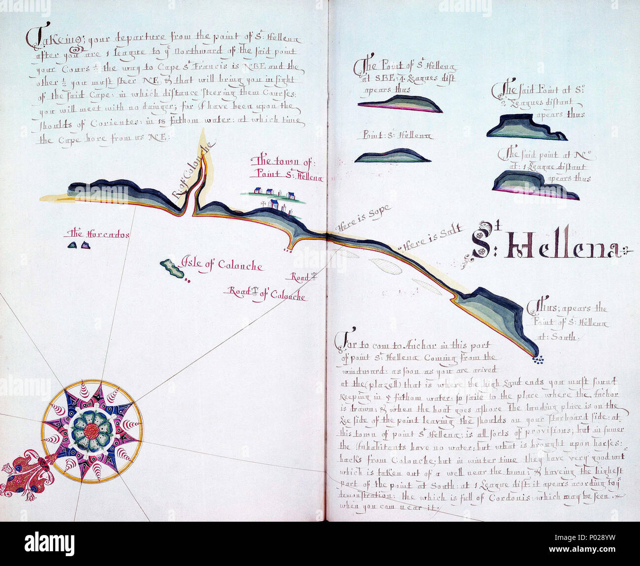 . English: 'A Waggoner of the South Sea describing the sea coast from ...