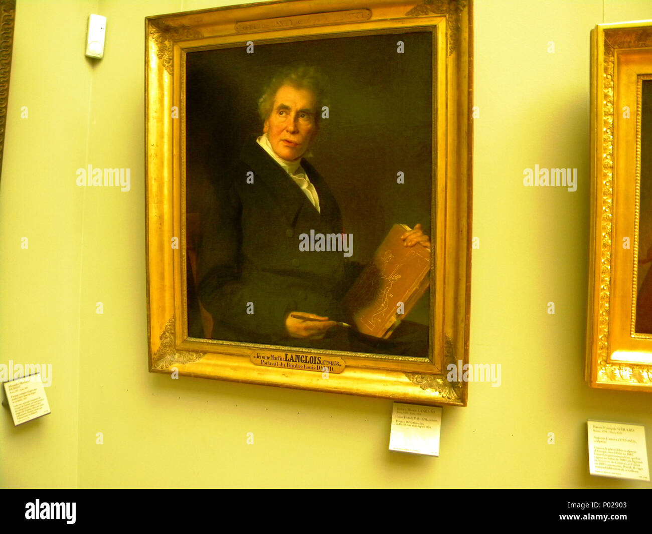 . Portrait of Jacques-Louis David . 1824 19 LOUVRE Museum, Portrait of ...