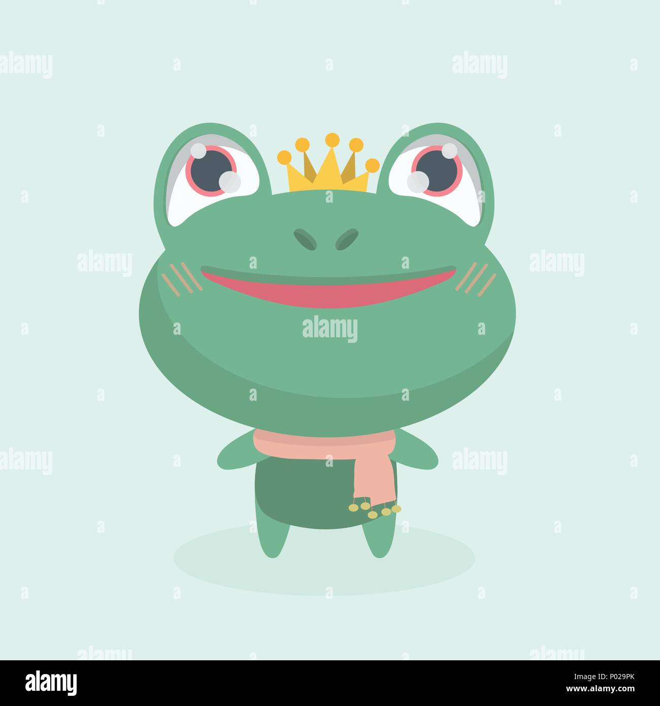 Little frog. Vector illustration of a cute little frog Stock Vector ...