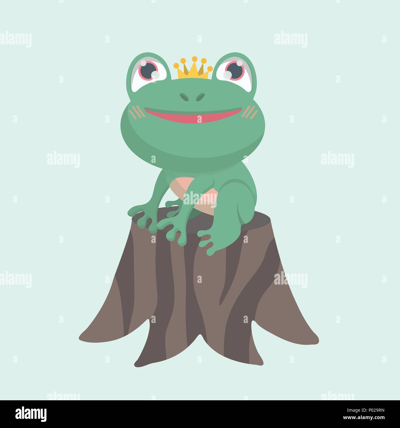 Little frog. Vector illustration of a cute little frog Stock Vector ...