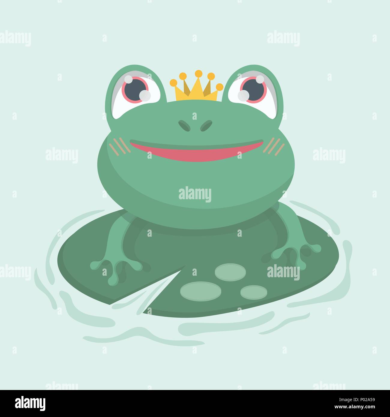 Little frog. Vector illustration of a cute little frog Stock Vector ...