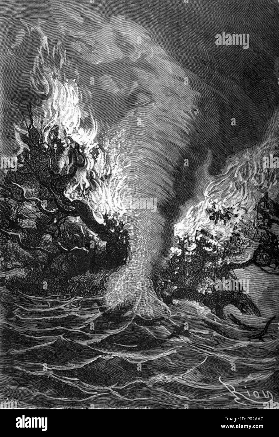 8 'The Children of Captain Grant' by Édouard Riou 070 Stock Photo - Alamy