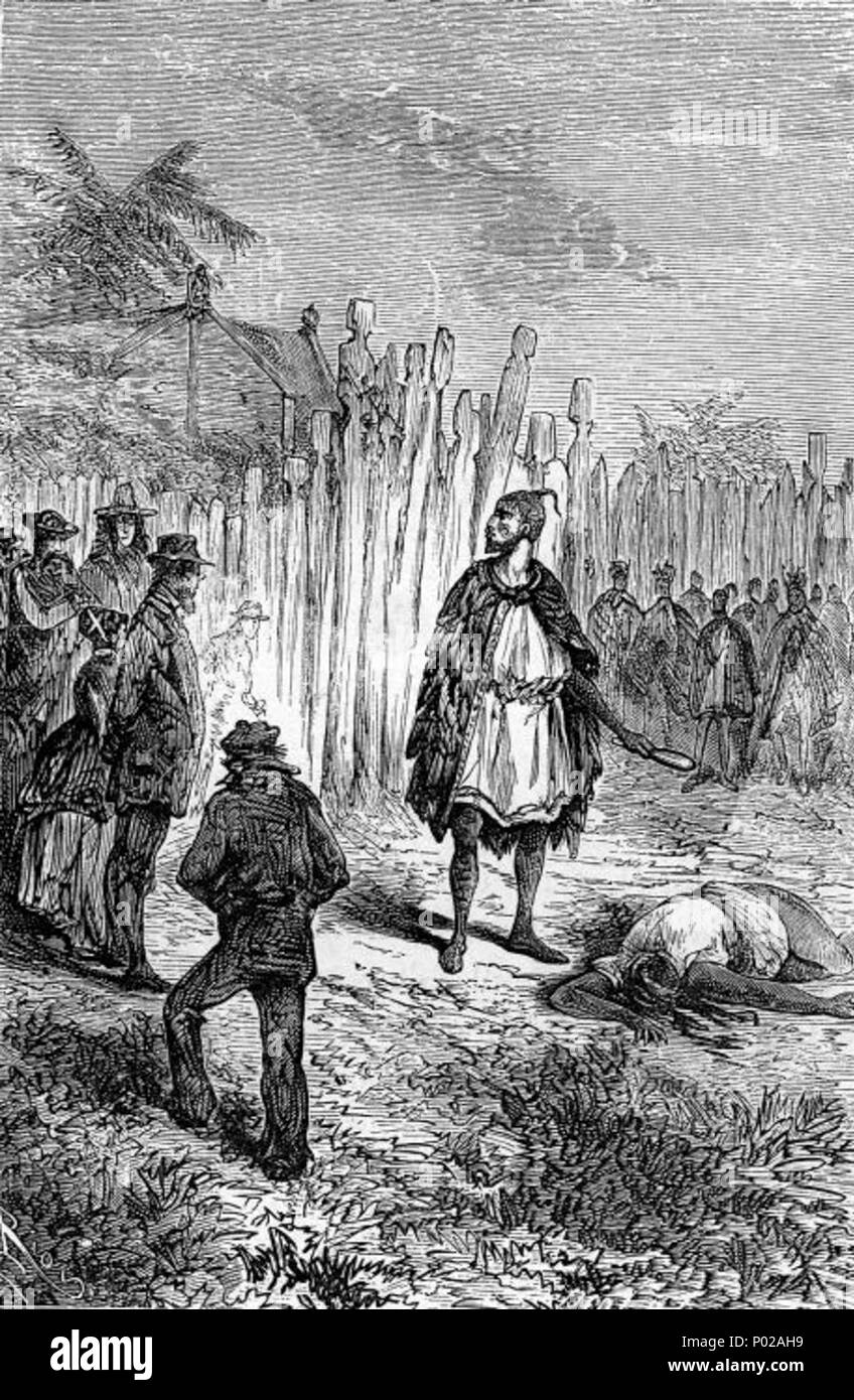 8 'The Children of Captain Grant' by Édouard Riou 153 Stock Photo - Alamy