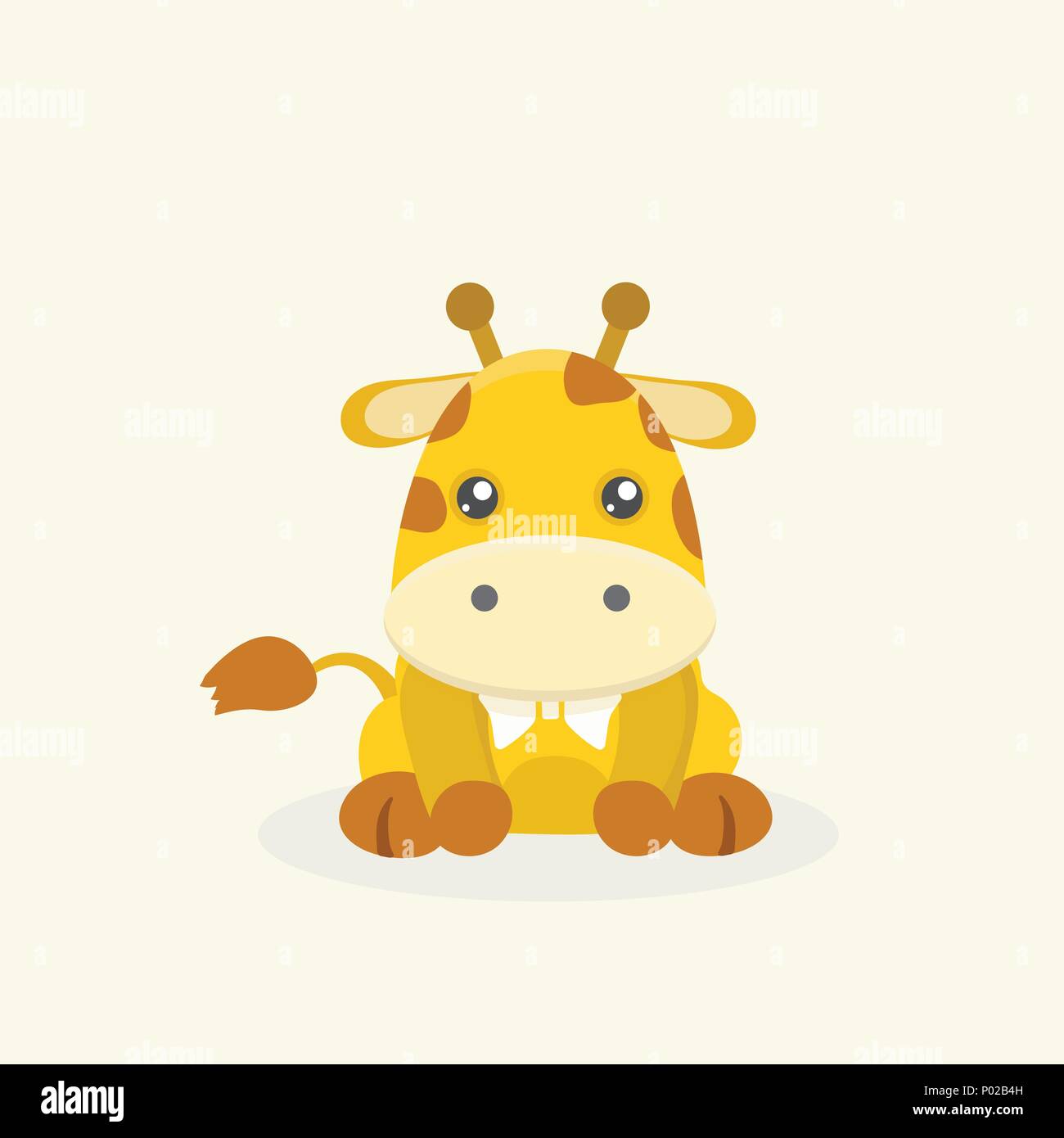 Cute giraffe cartoon Stock Vector Image & Art - Alamy