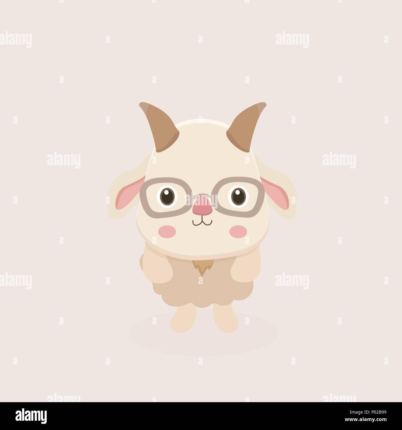 Vector illustration of Goat Cartoon Stock Vector Image & Art - Alamy