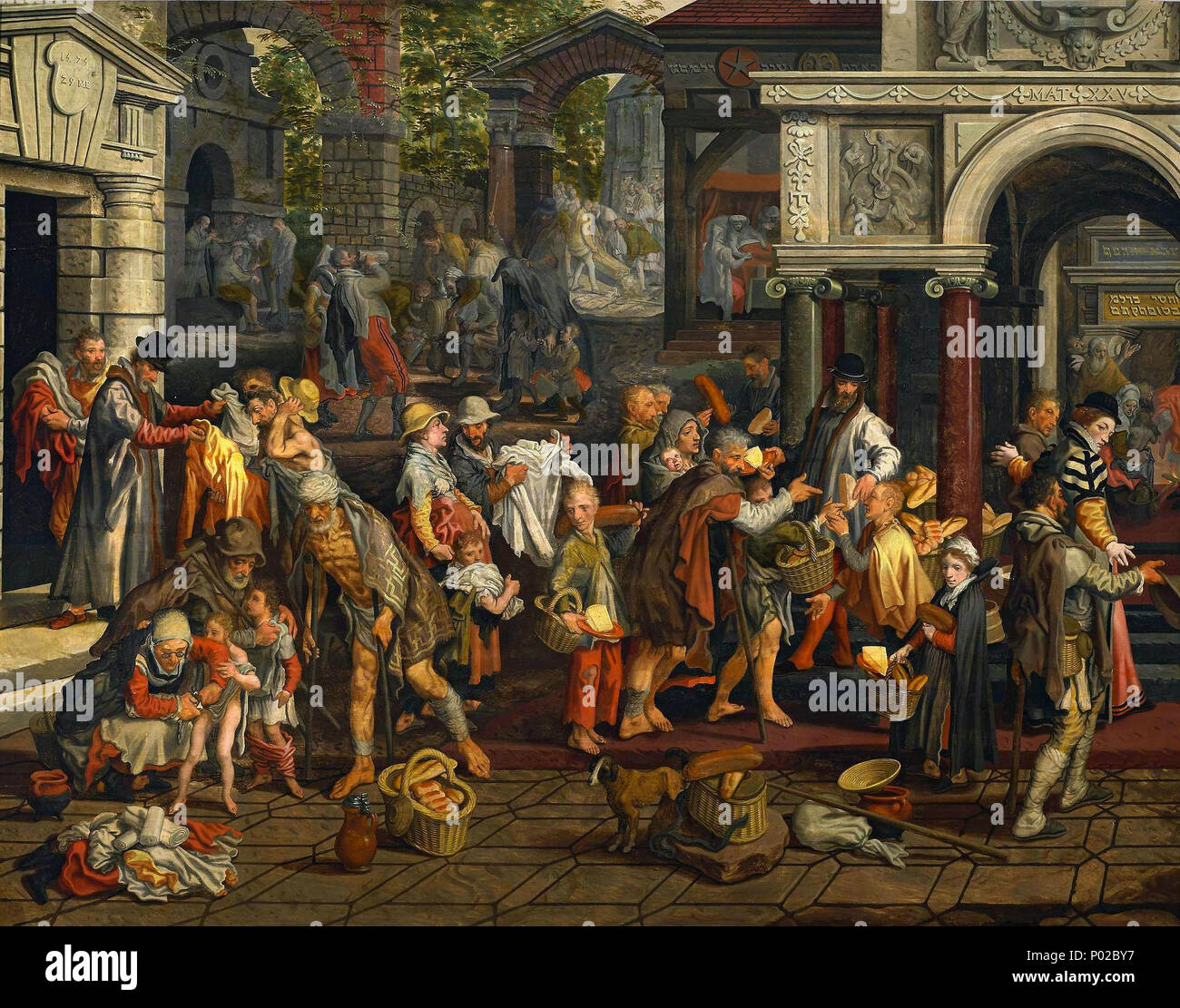 . Deeds of Christian Charity. 1575 16 Aertsen Christian Charity Stock ...