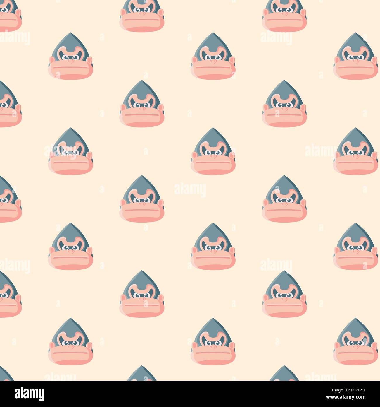 Gorilla seamless pattern Stock Vector Image & Art - Alamy