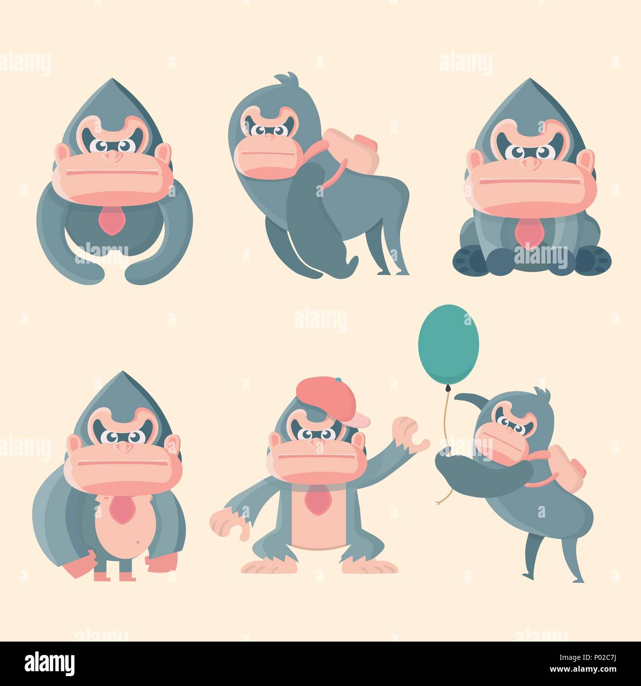 Poses and emotions Stock Vector Images - Alamy