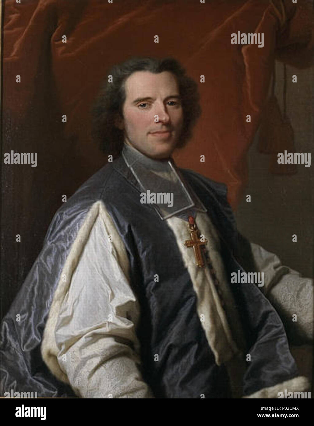 . French: Portrait de Claude de Saint-Simon (1695-1760), évêque de Metz ...
