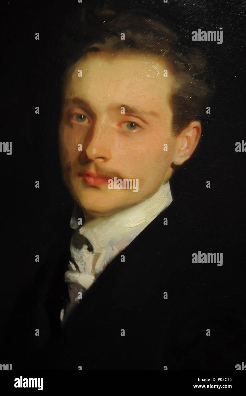 55 John Singer Sargent - Léon Delafosse detail 02 Stock Photo - Alamy