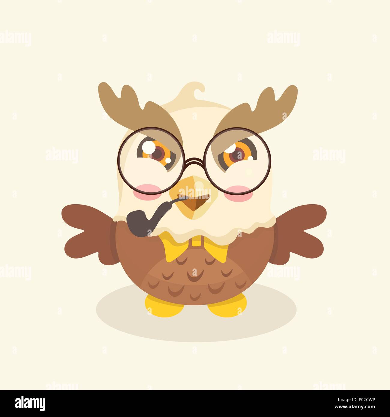 Cute cartoon hawk vector illustration Stock Vector Image & Art - Alamy