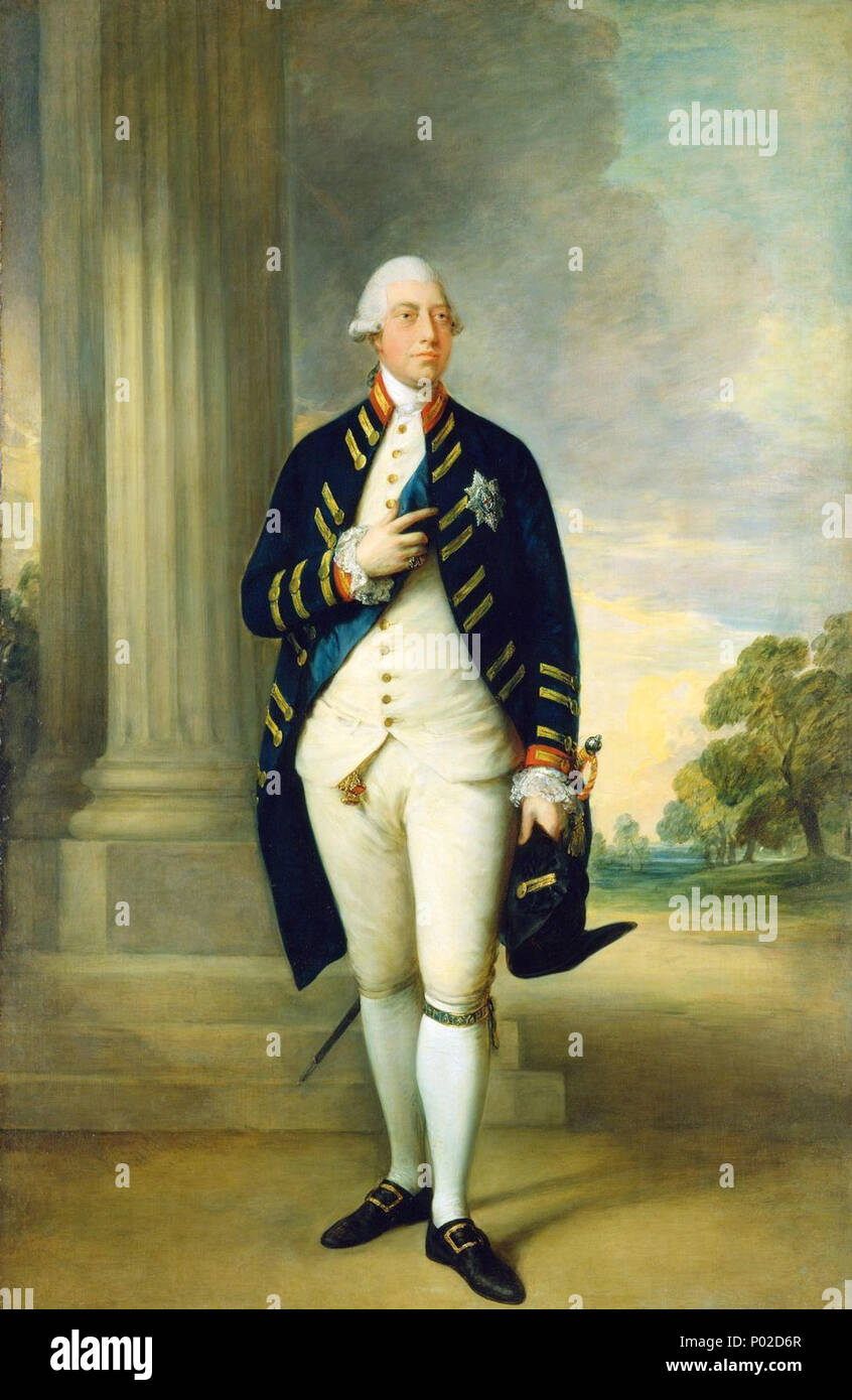 . English: Portrait of King George III . George III (1738-1820) . 1781 ...