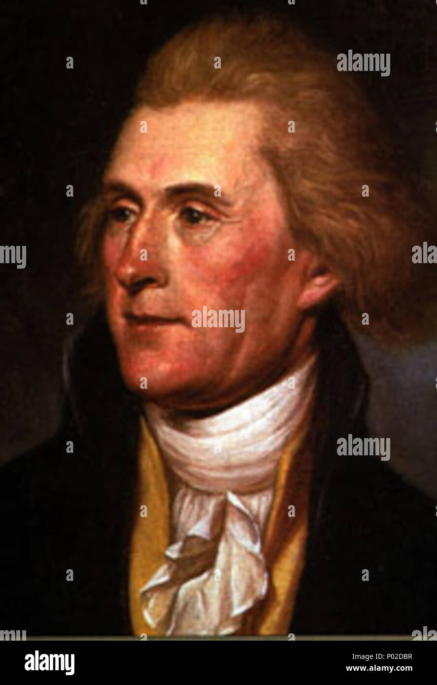 . Portrait of Thomas Jefferson (1743-1826) (cropped) . 1791 19 Thomas ...