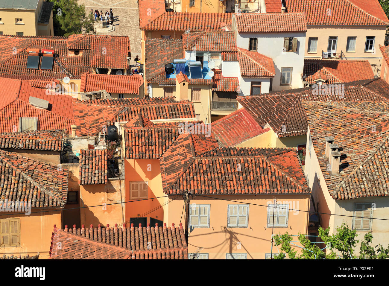 Greek roofs hi-res stock photography and images - Alamy