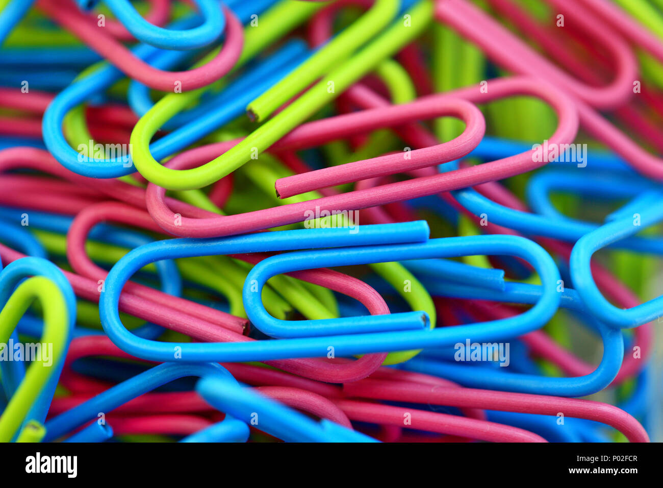 Coloured paperclips High Resolution Stock Photography and Images - Alamy