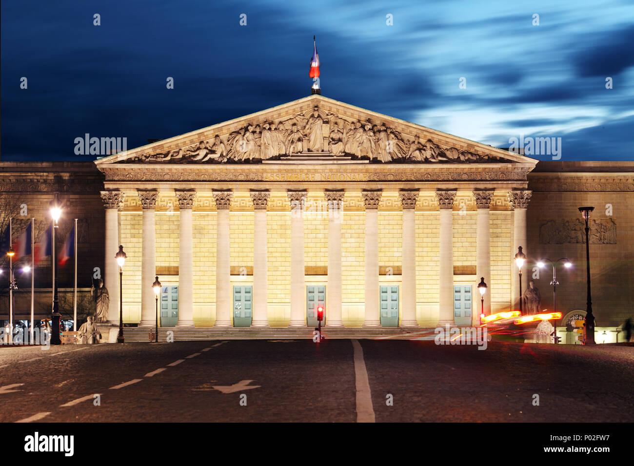 Palais Bourbon - French Parliament, Paris, Assemblee Nationale Stock ...