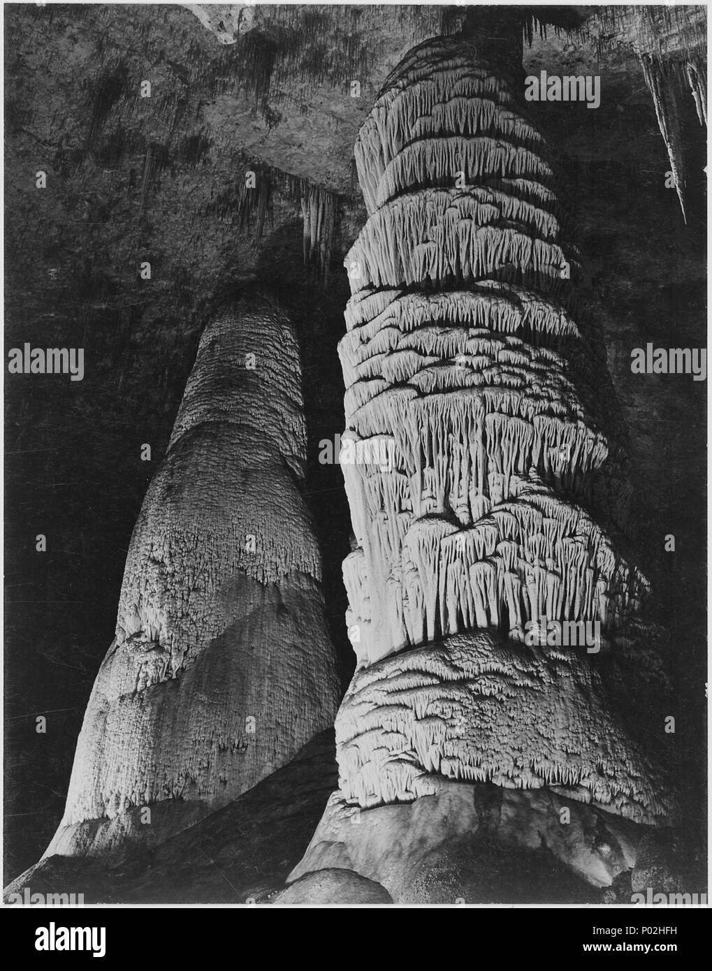 The Giant Dome, largest stalagmite thus far discovered. It is 16 feet ...