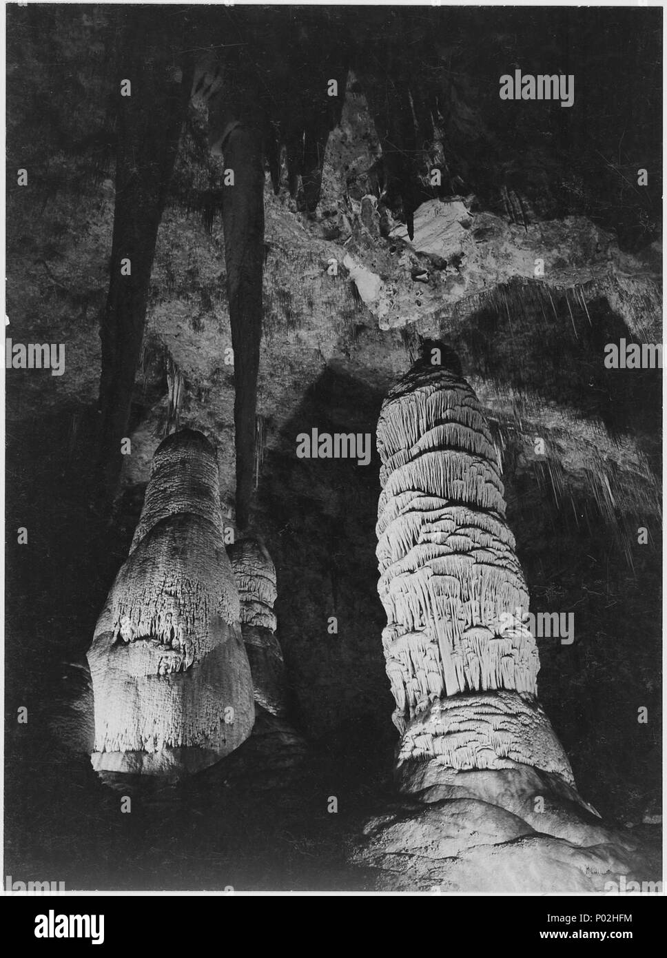 The Giant Dome, largest stalagmite thus far discovered. It is 16 feet ...